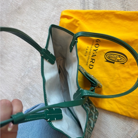 Goyard | Bags | Goyard Mini Anjou Reversible Tote Green | Poshmark